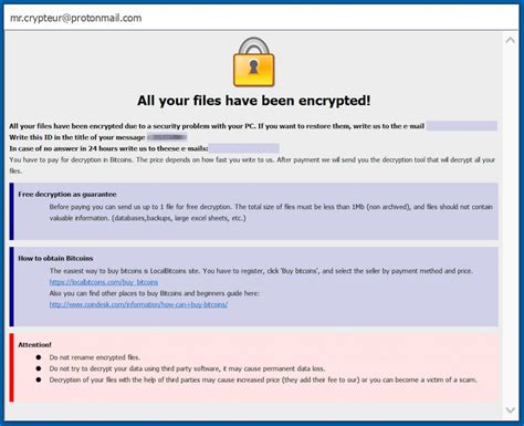 Mr Crypteur Protonmail Com WHY Virus Files How To Fix