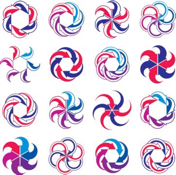 Vector Template Of Abstract Loop Symbols Representing Arrows Vector Commitment Infinity