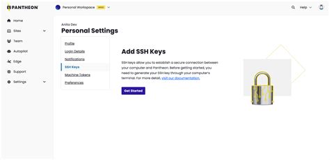 Generate And Add SSH Keys Pantheon Docs