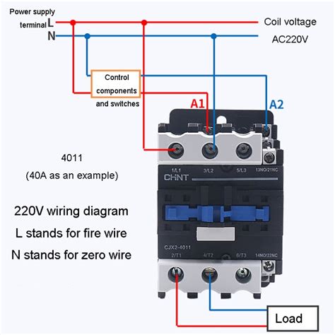 chnt cjx2 3210 32a 220v silver alloy contacts multi purpose single
