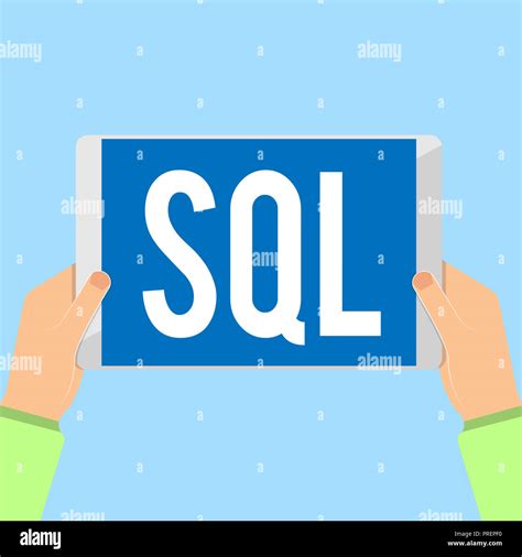 Word Writing Text Sql Business Concept For A Standard Computer