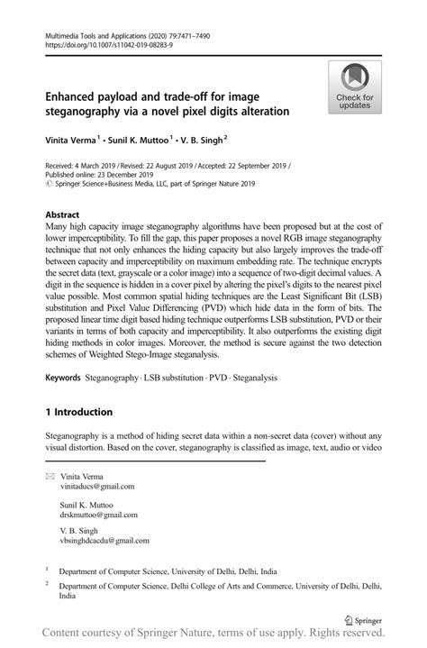 Enhanced Payload And Trade Off For Image Steganography Via A Novel Pixel Digits Alteration