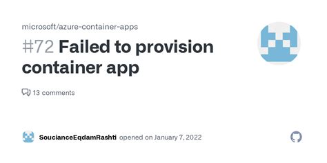 Failed To Provision Container App Issue Microsoft Azure Container Apps GitHub