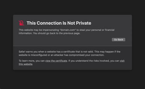 What Does The Connection Not Private Warning Really Mean