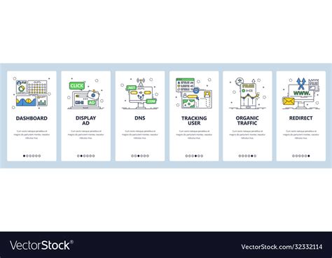 User Activity Tracking Mobile App Onboarding Vector Image