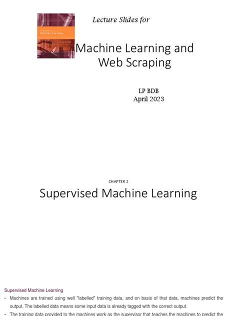 machine learning and web scraping lesson02 pdf machine learning