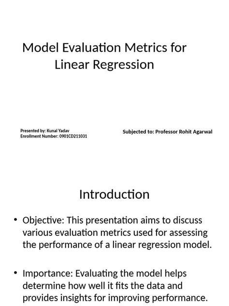 Model Evaluation Metrics Presentation Pdf Computers