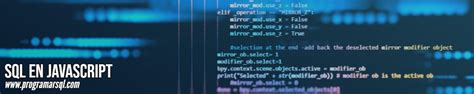 sql en javascript programar sql