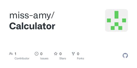Github Miss Amycalculator