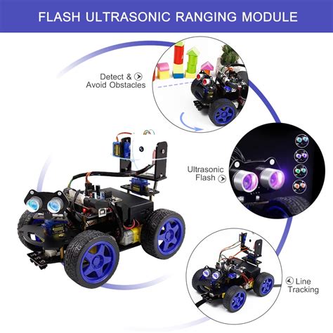 Buy Carevas Smart Robot Car Kit Wifi Camera Remote Control STEM Education Toy Car Robotic Kit
