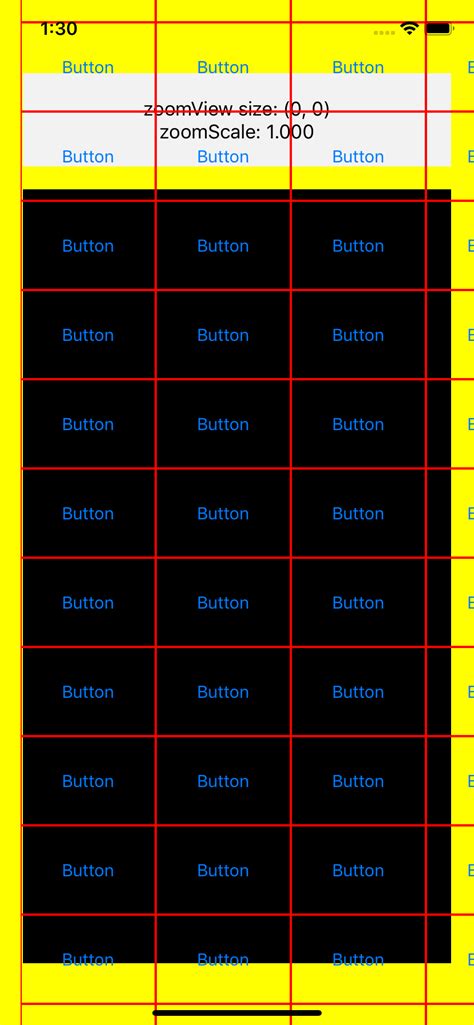 swift scaling buttons grid with cgaffinetransform goes wrong stack