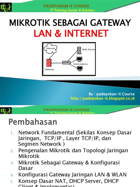 Mikrotik Sebagai Gateway Pdf