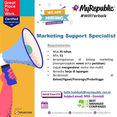 Hiring Hiringurgently Hiringnow Loker2024 Marketing Eventorganizer… Syifa Yazid Habibah