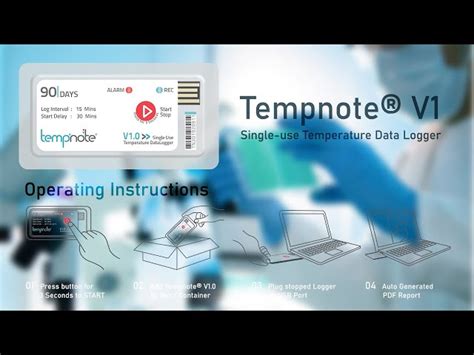 temperature data logger tempnote v1 0 single use data logger