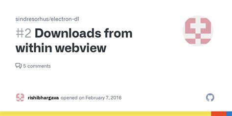 Downloads From Within Webview · Issue 2 · Sindresorhus Electron Dl · Github
