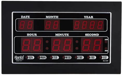 Ajanta Olc Digital Clock For Office Clock Red Cm X Cm X Cm At Rs Flip