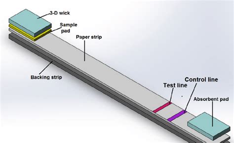 Schematic Of A Single Step Paper Based Detection Device For Malaria