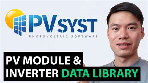 Pvsyst Data Library For Pv Module And Inverter Youtube