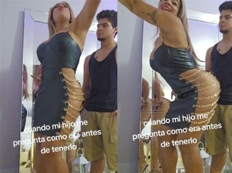 Tiktok Video Mamá Perrea Frente A Su Hijo Enseña Cómo Era Antes