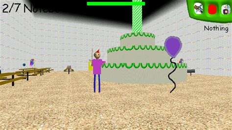 Baldi S Birthday Birthday Bash Port Mod For Baldi S Basics Baldi Mods