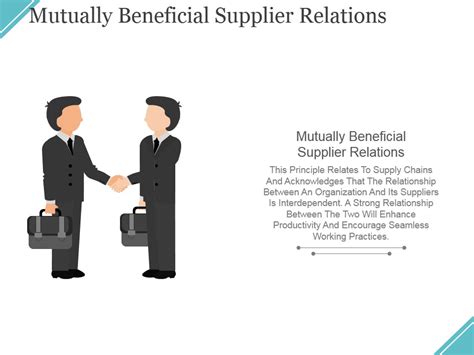Mutually Beneficial Supplier Relations Ppt Powerpoint Presentation
