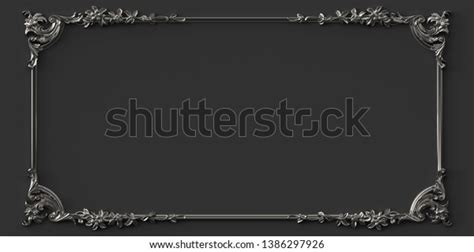 3d Illustration Classic Baroque Decorative Elements Stock Illustration