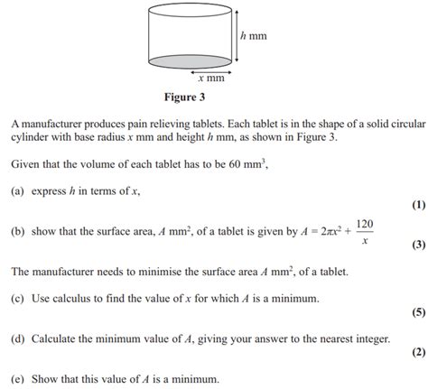 Differentiation Modelling Kappa Maths Resources For A Levels And Gcse