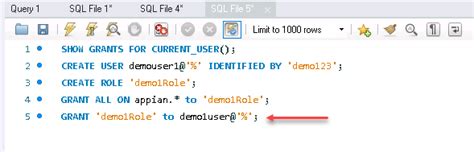 using roles in mysql azure privileges issues on admin account stack