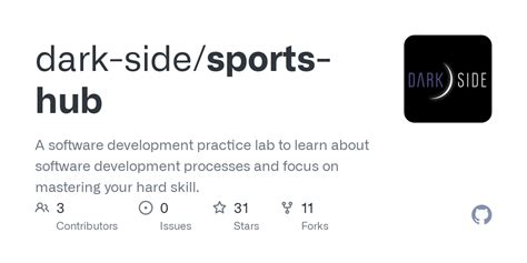 Github Dark Side Sports Hub A Software Development Practice Lab To Learn About Software