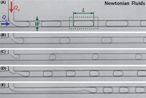 Snapshots Of Droplets Generation At The Microfluidic T Junction