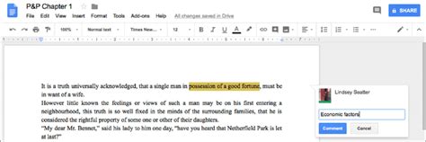 Annotation Interface In Google Docs Download Scientific Diagram