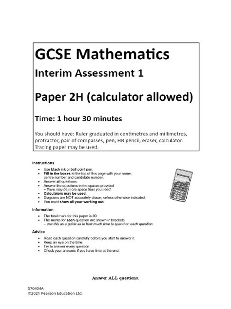 gcse maths paper 2 higher 1ma1 2h word pdf triangle speed