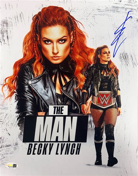 Highspots Becky Lynch Collage Hand Signed Metallic 11x14 Inc Coa Uk