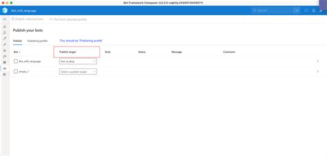 Publish Page · Issue 7811 · Microsoftbotframework Composer · Github