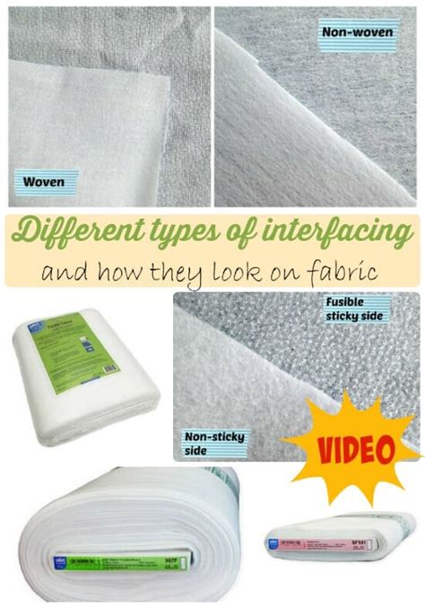 Different Types Of Interfacing And When To Use Them So Sew Easy