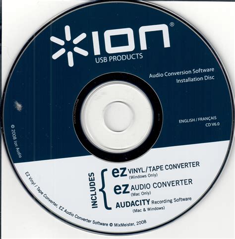ION Profile LP Vinyl Conversion Turntable Driver Disc : ION USB : Free ...