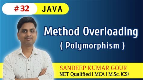 Method Overloading In Java Polymorphism In Java Youtube