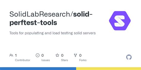 Github Solidlabresearchsolid Perftest Tools Tools For Populating