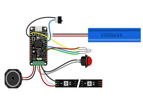 Circuit Diagram Lightsaber Prop Maker Rp2040 Adafruit Learning System