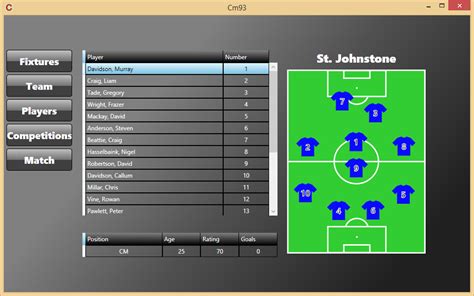 Github Lifebeyondfifecm93 Simple Football Manager App In The Vein