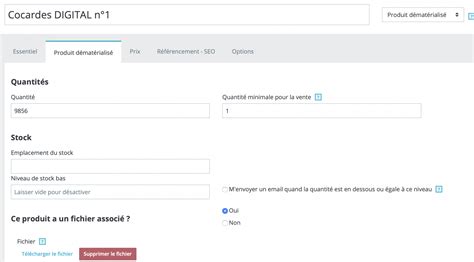 Produit Dématérialisé Et Livraison Utilisation De Prestashop