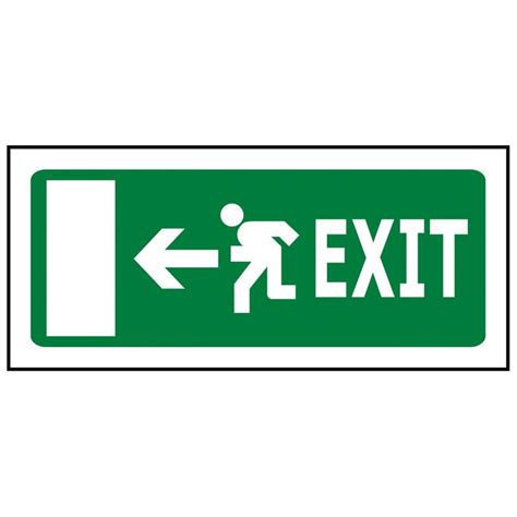 EMERGENCY EXIT Left Safety Genius