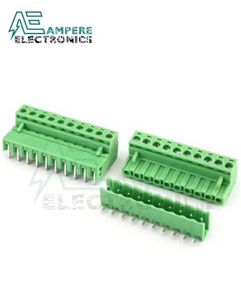Pluggable Terminal Block 10 Pin Ampere Electronics Pluggable Terminal Block 10 Pin Ampere Electronics