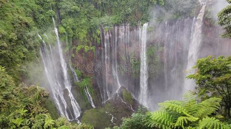 Tumpak Sewu Also Known As Coban Sewu A Tiered Waterfall That Is