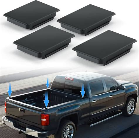 Joytutus Stake Pocket Cover Trucks Bed Rail Stake Covers