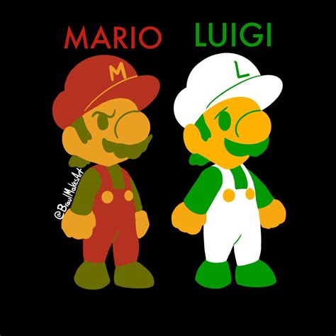 Mario And Luigi Nes Style By Braulmakesart On Deviantart