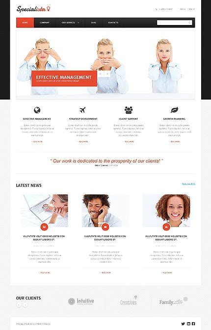 Clean And White WordPress Themes Creative Beacon