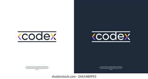 Simple Coding Word Mark Logo Design Stock Vector Royalty Free