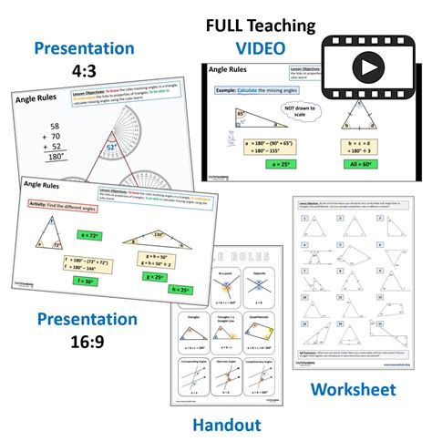 Angles In Isosceles Triangle Worksheet Tes