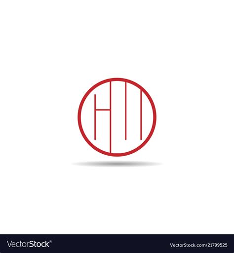 Initial Letter Cw Logo Template Design Royalty Free Vector